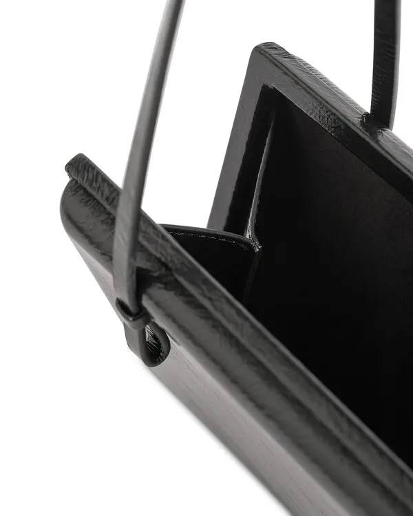 TOTEME Mini Naplack Leather Cocktail Bag - Black