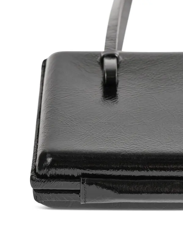 TOTEME Mini Naplack Leather Cocktail Bag - Black