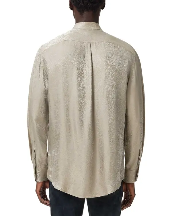 John Varvatos Vito Printed Long Sleeve Button Front Shirt