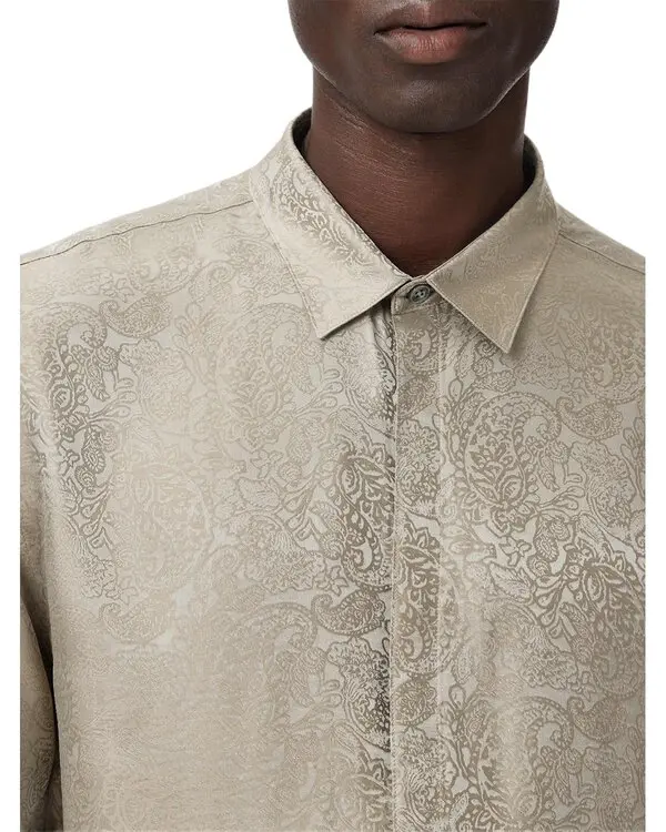 John Varvatos Vito Printed Long Sleeve Button Front Shirt