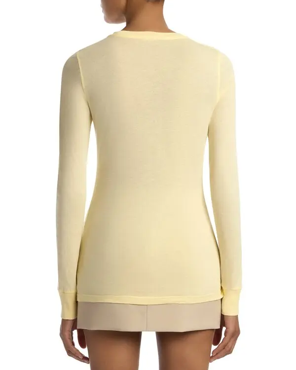 Wardrobe.NYC Fitted Long-sleeve Tee - Lemon