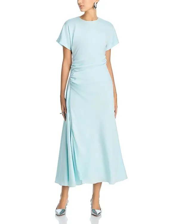 Simkhai Marabella Draped Midi Dress - Sky