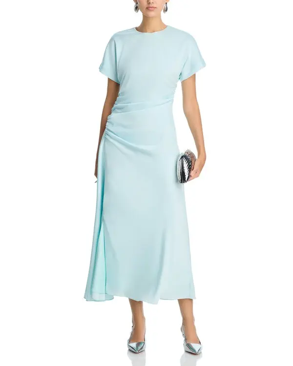 Simkhai Marabella Draped Midi Dress - Sky