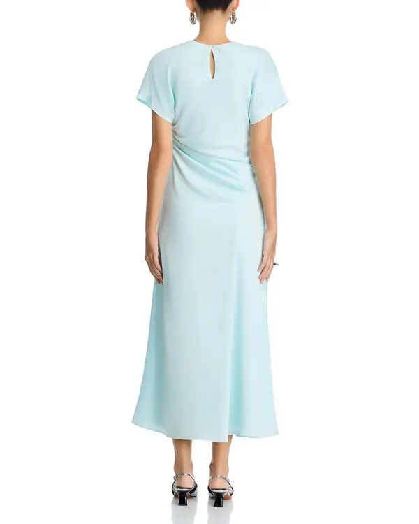Simkhai Marabella Draped Midi Dress - Sky