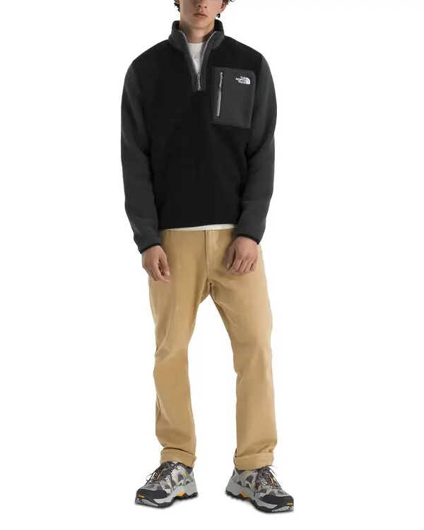 The North Face Yumiori Quarter Zip Fleece Pullover - Black/asphalt /mountain