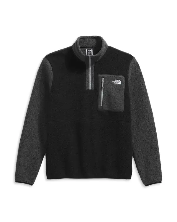 The North Face Yumiori Quarter Zip Fleece Pullover - Black/asphalt /mountain