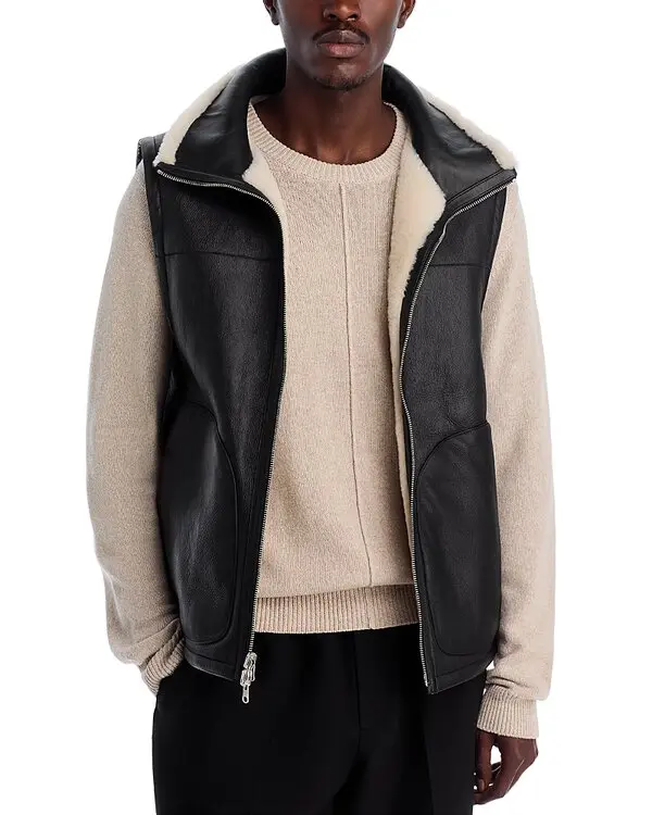 Helmut Lang Relaxed Fit Shearling Vest
