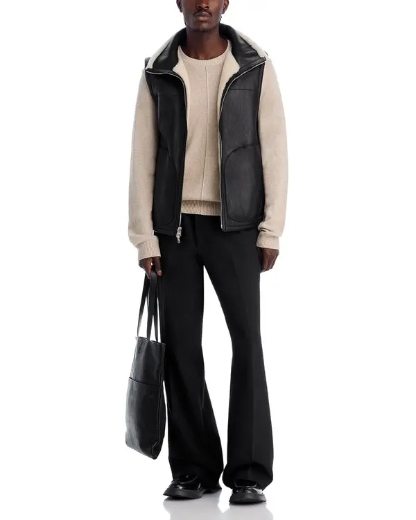 Helmut Lang Relaxed Fit Shearling Vest