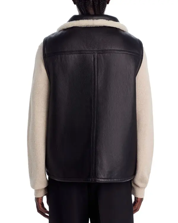 Helmut Lang Relaxed Fit Shearling Vest