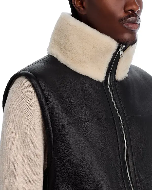 Helmut Lang Relaxed Fit Shearling Vest