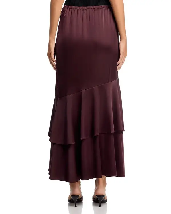AREA STARS Tiered Maxi Skirt