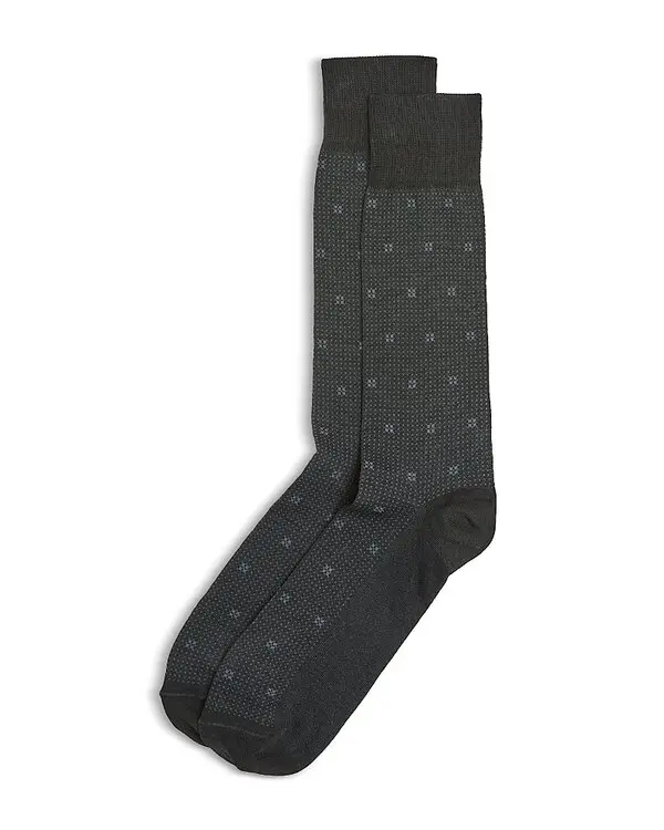 Bloomingdale'S Dot Crew Socks - Black