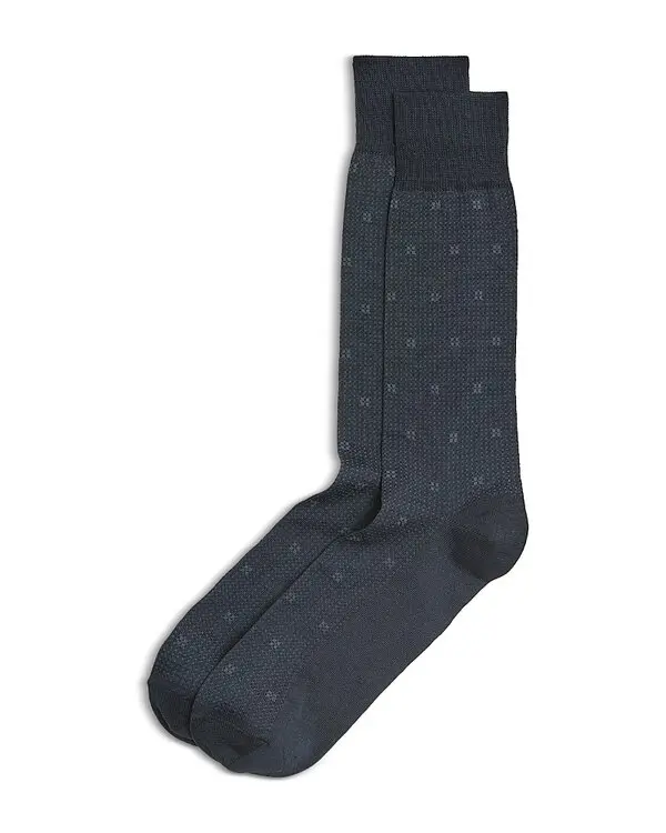 Bloomingdale'S Dot Crew Socks - Navy
