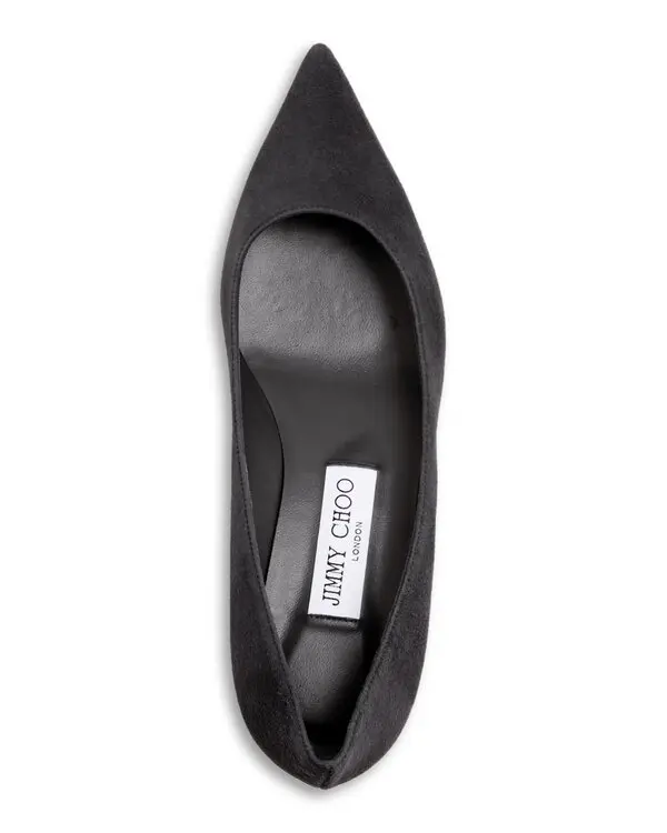 JIMMY CHOO Amelia Pumps In Suede - Graphite