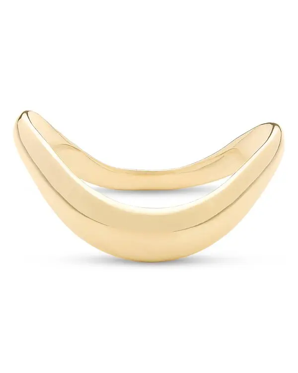 Lana Jewelry 14k Yellow Curved Bubble Ring - Gold