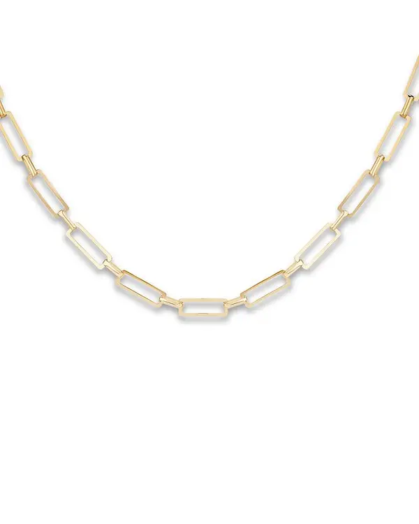 Lana Jewelry 14k Yellow Paperclip Chain Collar Necklace - Gold