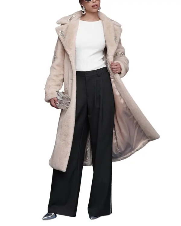 Avec Les Filles Belted Robe Maxi Coat