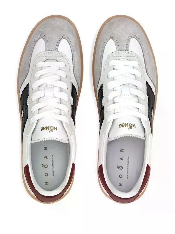 Hogan Logo-appliqué Leather Sneakers