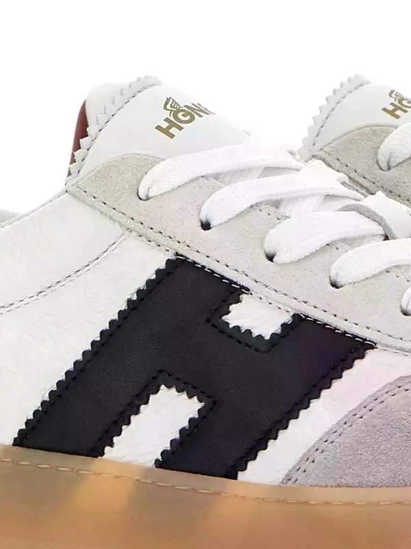 Hogan Logo-appliqué Leather Sneakers