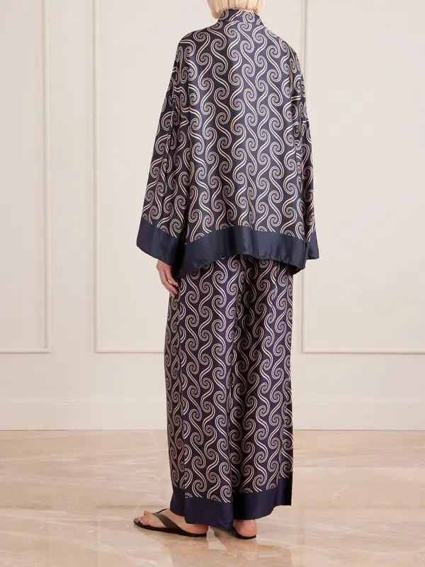 Faithfull The Brand Cora Printed Satin Shirt