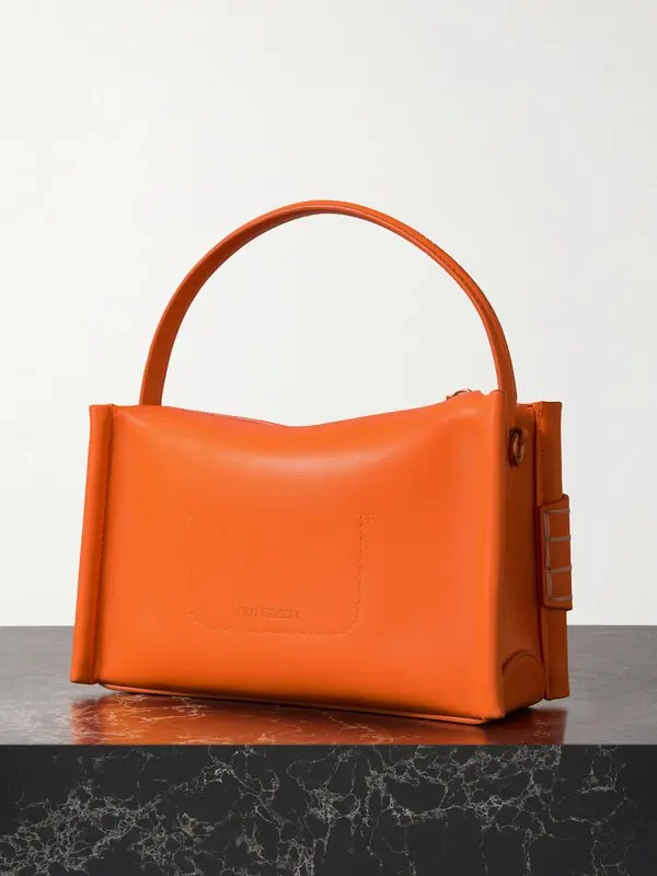 JW Anderson Loafer Leather Shoulder Bag - Orange