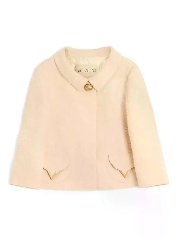 Valentino Garavani V Logo-detail Jacket - Neutrals