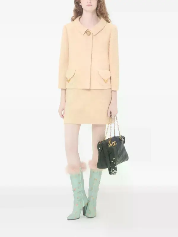 Valentino Garavani V Logo-detail Jacket - Neutrals