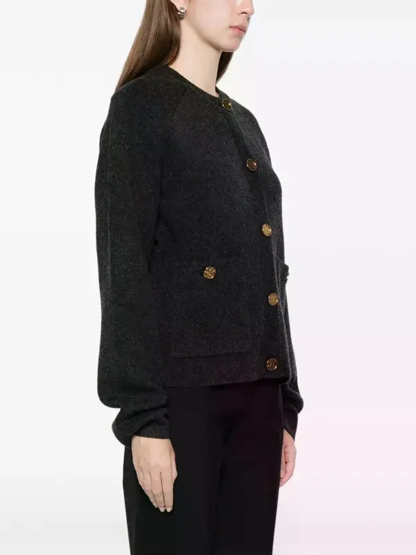 TOTEME Hammered-button Cardigan - Grey