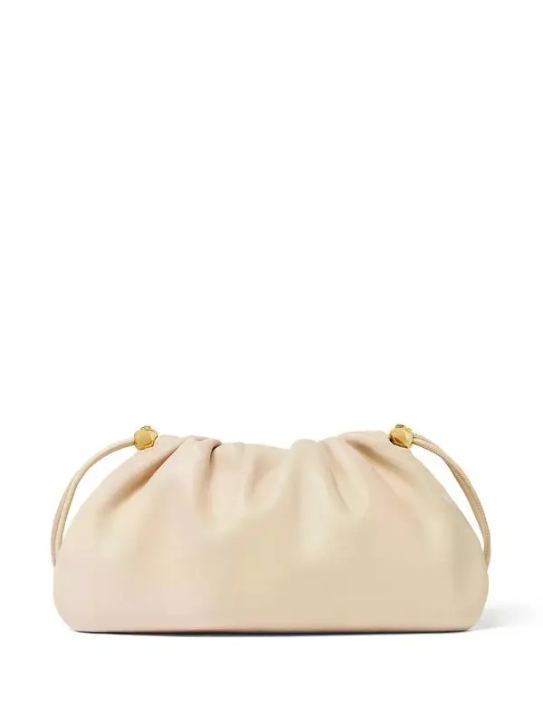 Versace Mini Logo Tag Clutch - Neutrals