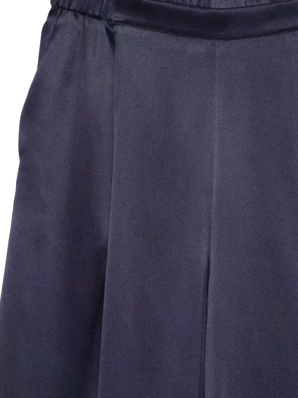 Carine Gilson Wide Leg Satin Pajama Pants