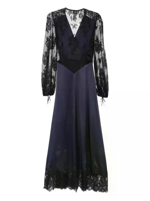 Carine Gilson Lace-detail Silk Nightdress