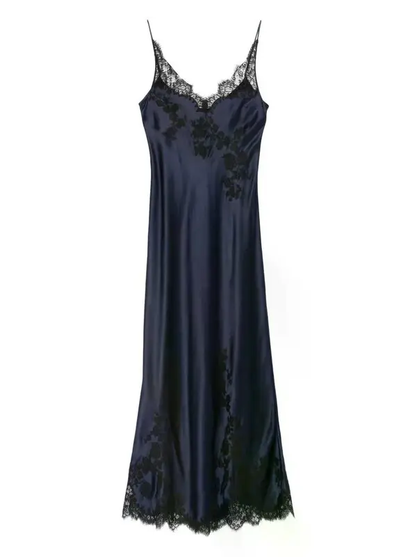 Carine Gilson V-neck Nightdress - Blue
