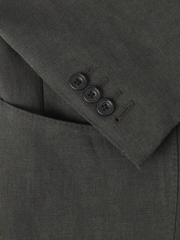 Thom Sweeney Double-breasted Linen Suit