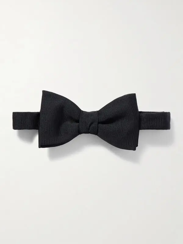 Mr P. Silk Bow Tie And Pocket Square Set