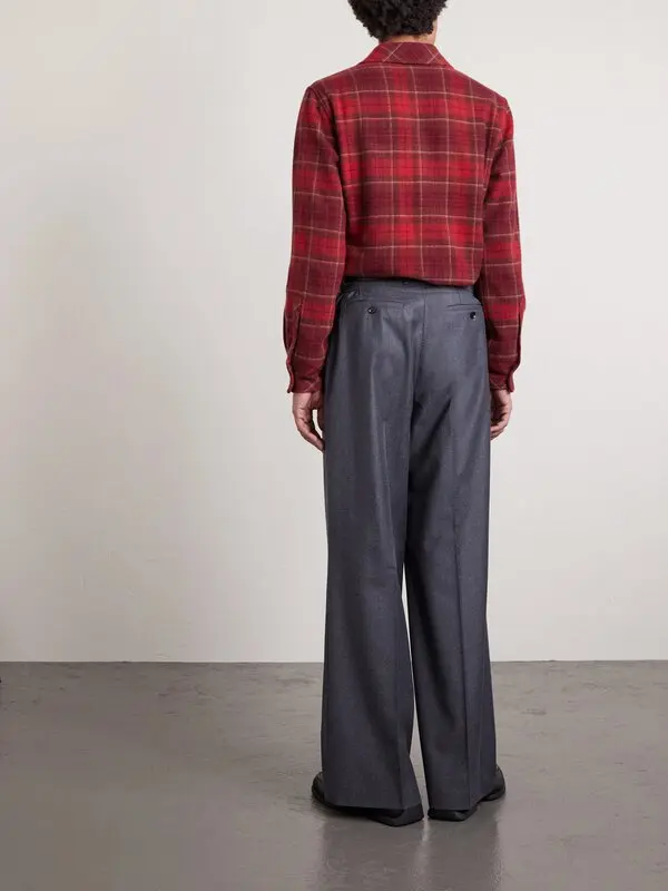 GOD'S TRUE CASHMERE Love Checked Cashmere Shirt