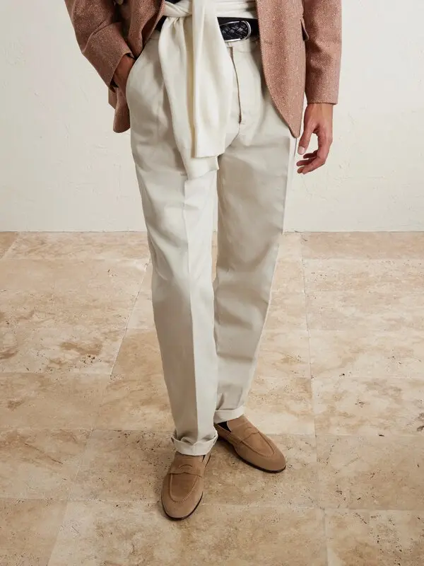 Brunello Cucinelli Suede Loafers - Neutrals
