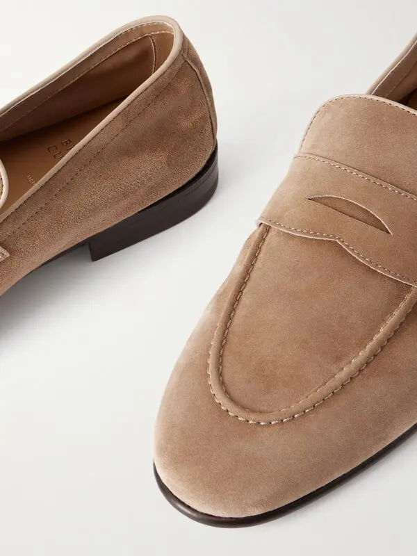 Brunello Cucinelli Suede Loafers - Neutrals