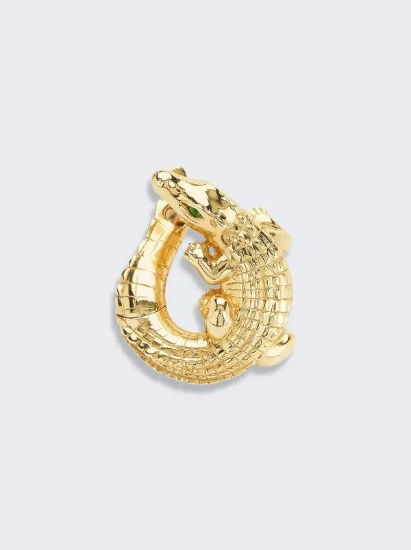 BIBI VAN DER VELDEN Alligator Twist Left Earring - Yg