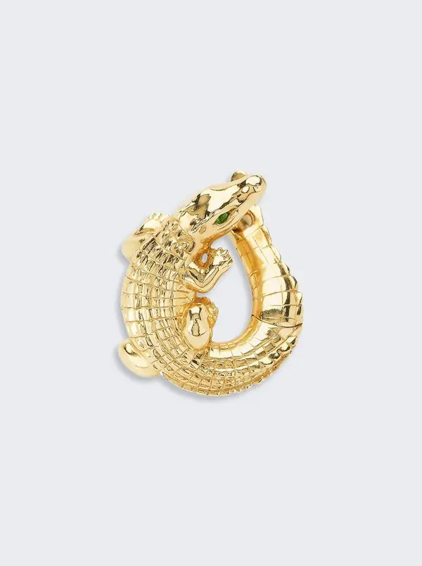 BIBI VAN DER VELDEN Alligator Twist Right Earring - Yg