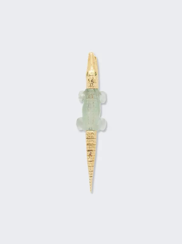 BIBI VAN DER VELDEN Alligator Bite Earring - Yg