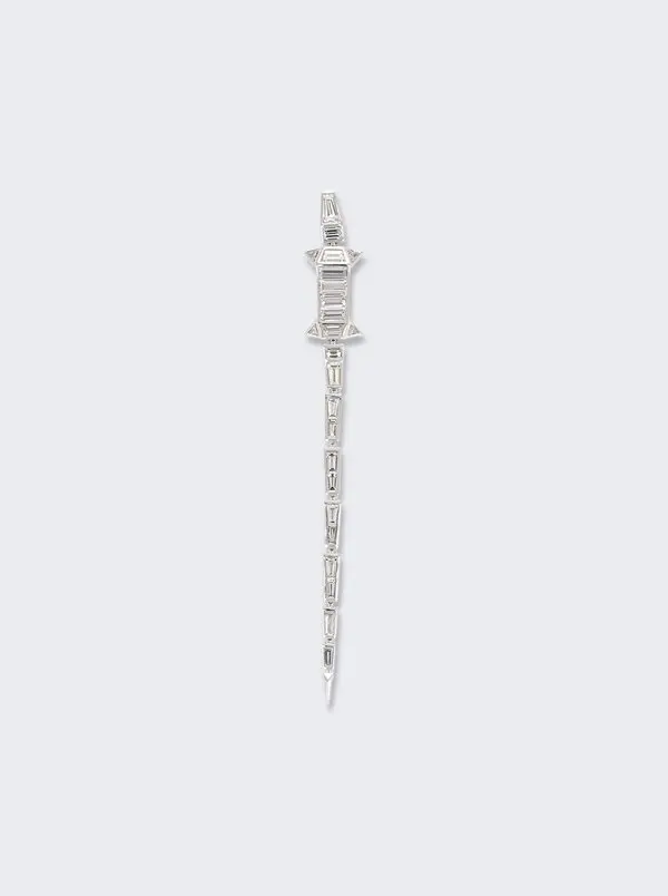 BIBI VAN DER VELDEN The Queen B Diamond Alligator Earring - Wg