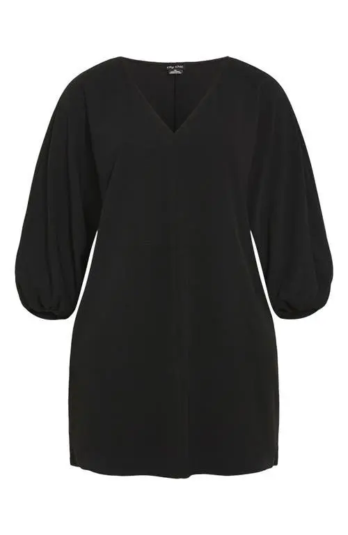 City Chic Oakleigh Long Sleeve Mini Shift Dress