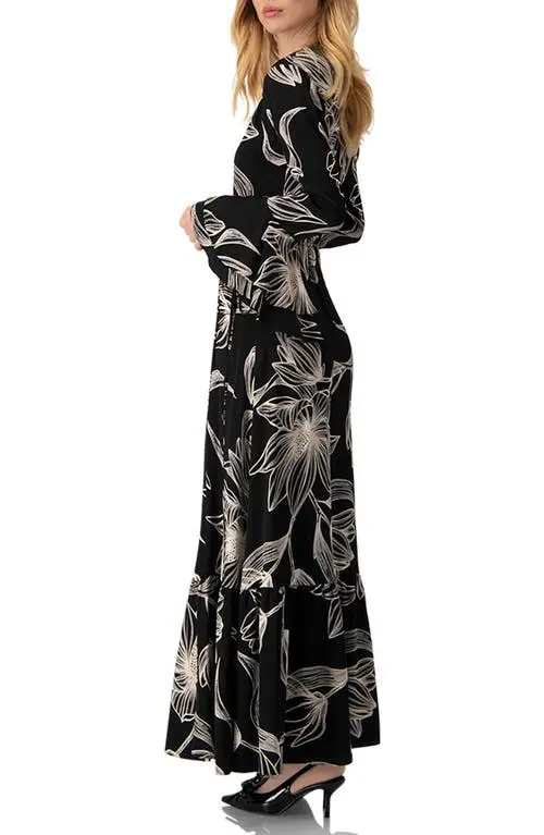 IVONNE Floral Print Maxi Dress