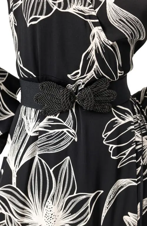 IVONNE Floral Print Maxi Dress