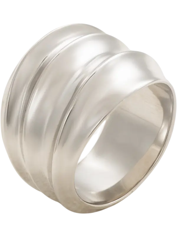 BY PARIAH Flux Recycled Sterling Ring - Silver