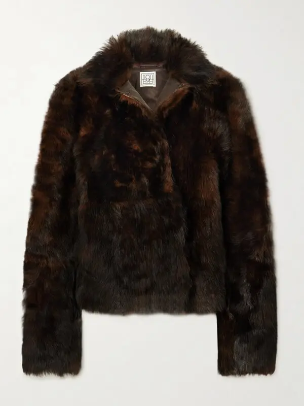 TOTEME Shearling Jacket - Brown