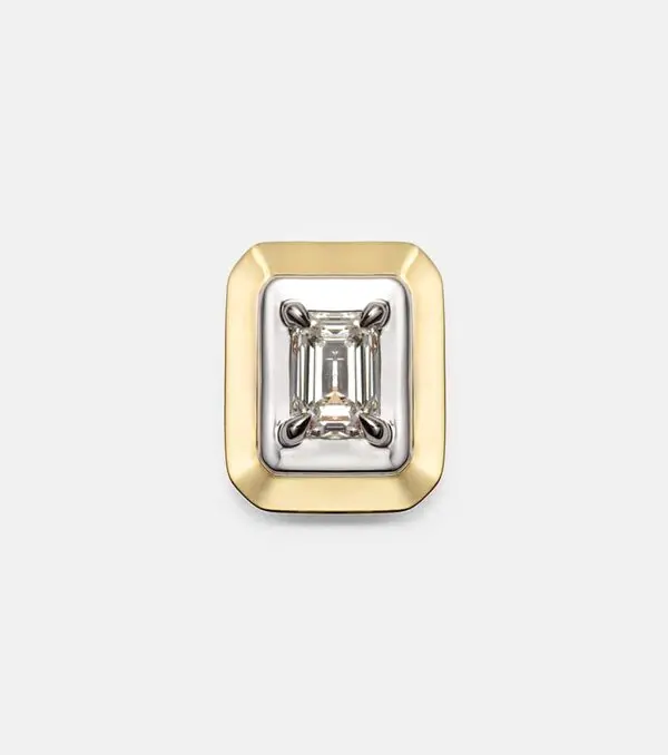 RAINBOW K 9kt Single Earring With Diamond - Gold