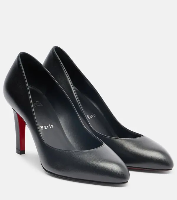 CHRISTIAN LOUBOUTIN Fannylove 85 Leather Pumps - Black