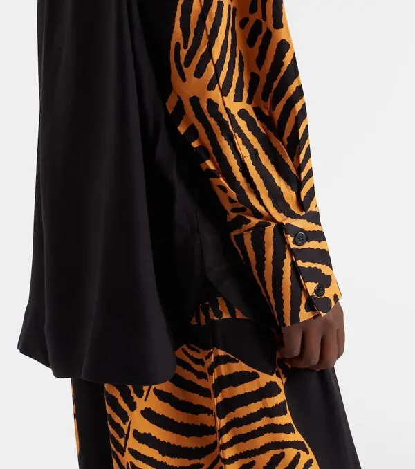 Farm Rio Tiger Print Rayon Shirt