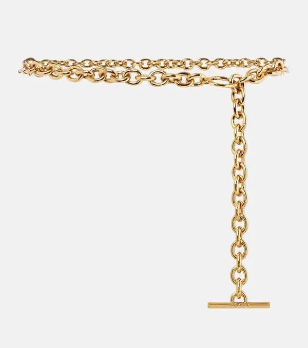 Alexander McQueen T-bar Chain Belt - Gold